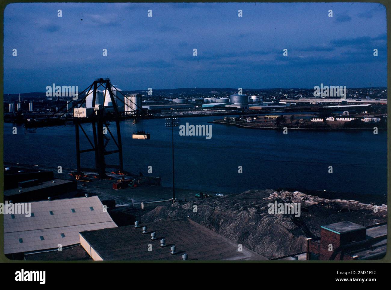 From top of Mystic River Bridge (proper name is 'Tobin Bridge ...