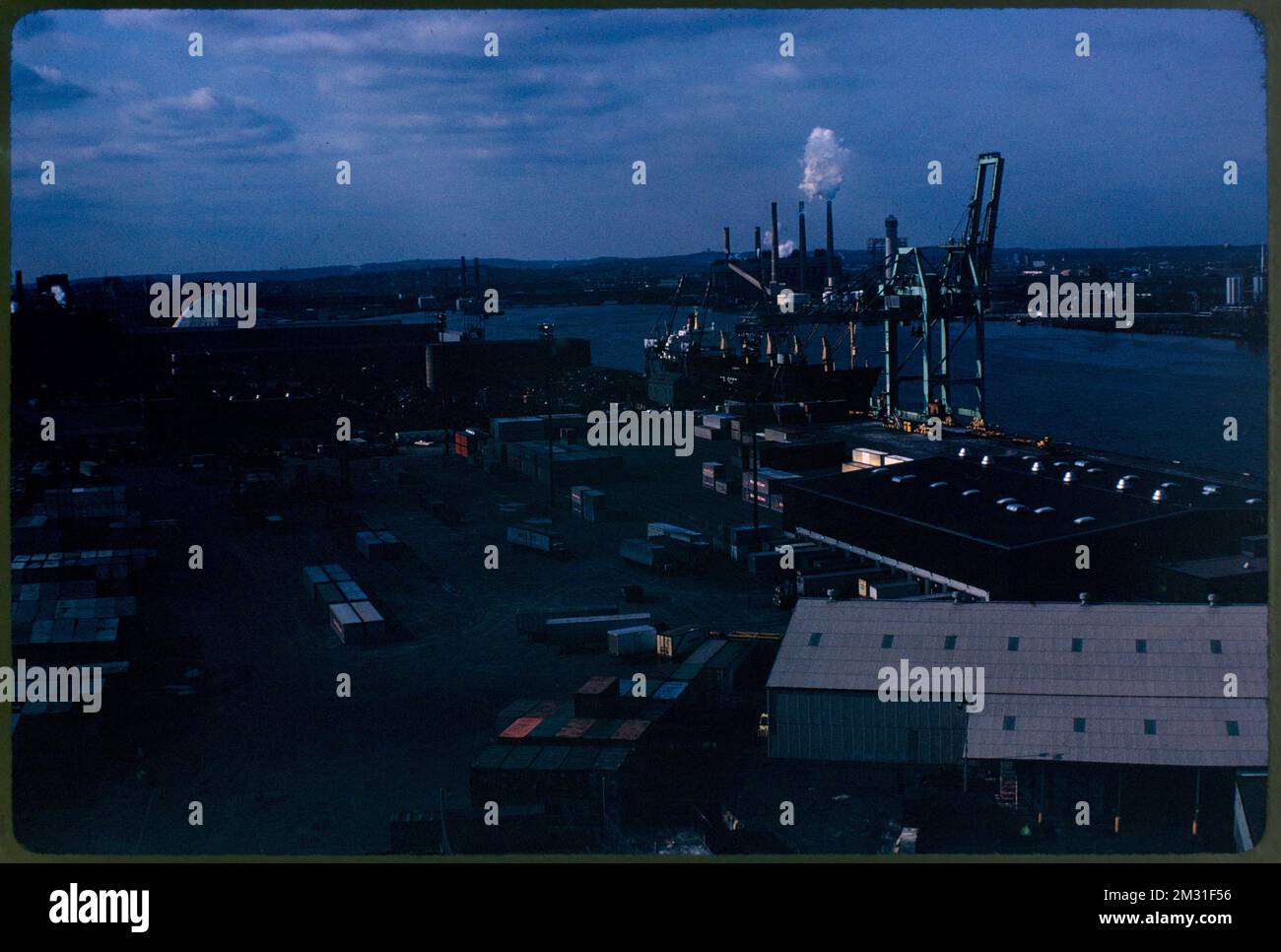 From top of Mystic River Bridge (proper name is 'Tobin Bridge ...