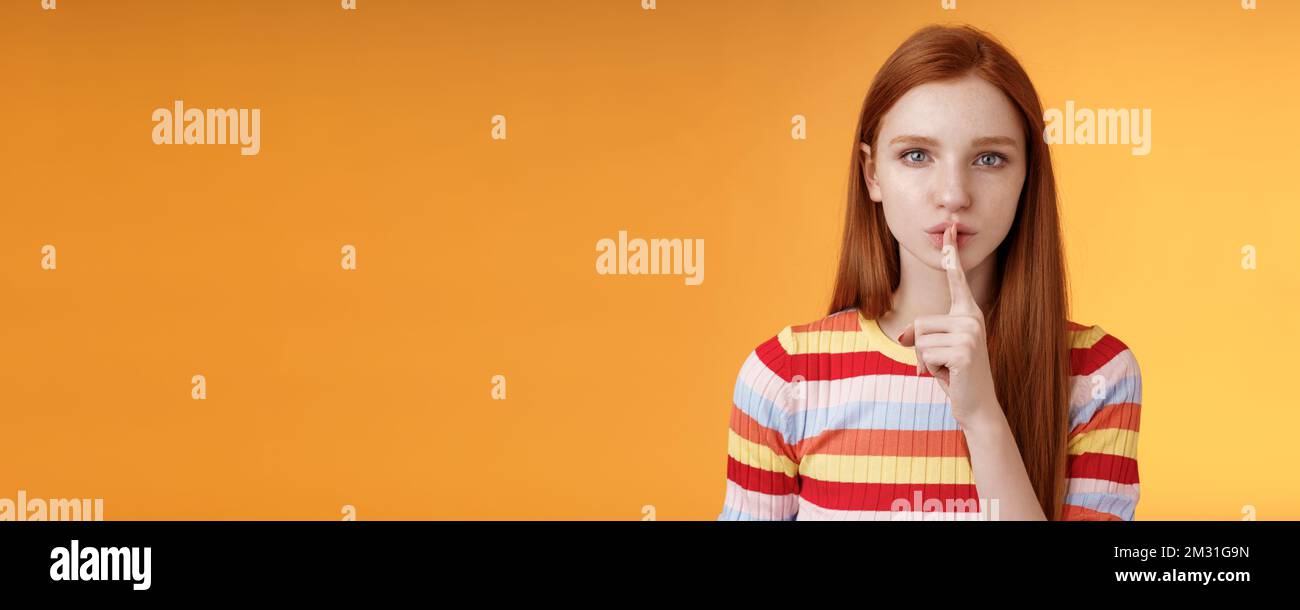 Girl Hides Lots Secrets Serious Looking Redhead Girlfriend Blue Eyes