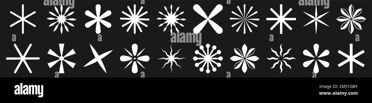 Set of asterisks on the dark background Stock Vector Image & Art - Alamy
