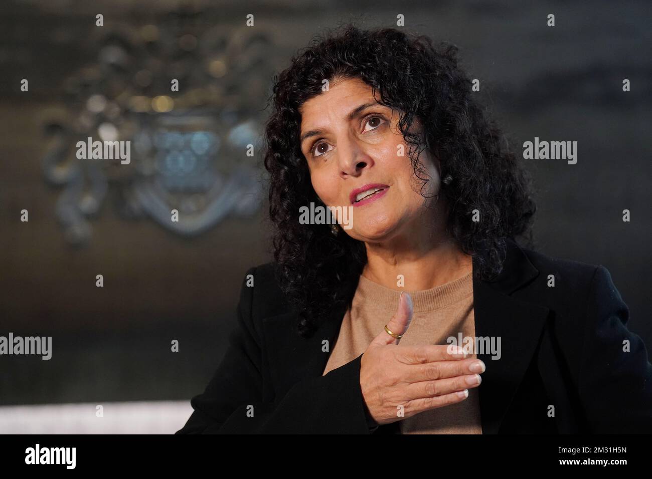 Farah Naz, Zara Aleena's aunt, speaks to the media. Jordan McSweeney ...