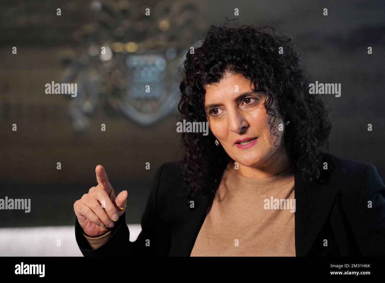 Farah Naz, Zara Aleena's aunt, speaks to the media. Jordan McSweeney ...