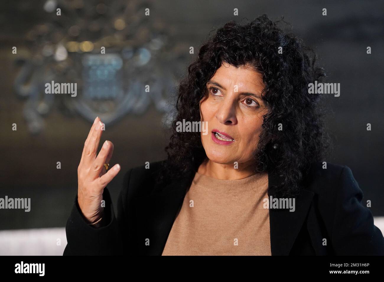 Farah Naz, Zara Aleena's aunt, speaks to the media. Jordan McSweeney ...