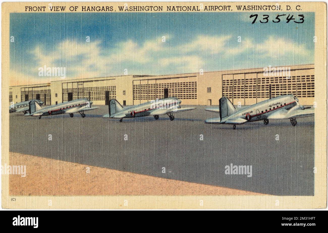 Front view of hangars, Washington National Airport, Washington, D. C ...