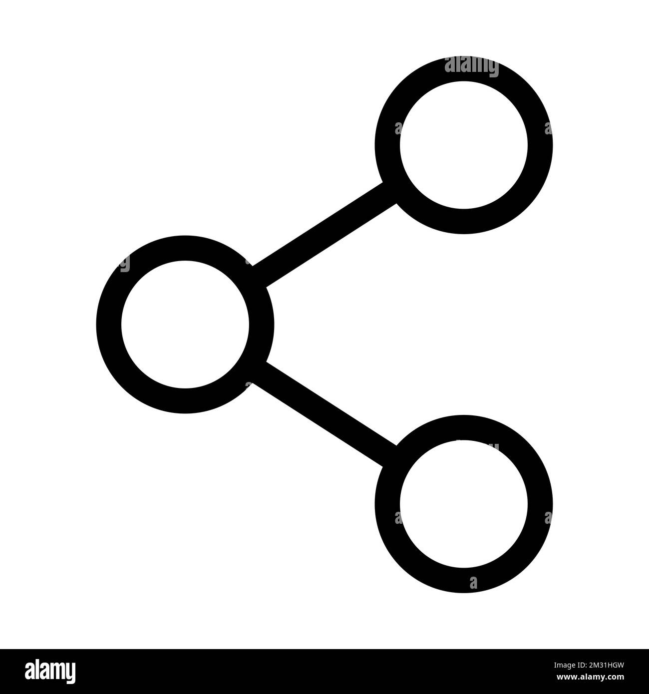 Share line icon. Vector sign isolated on white background Stock Vector ...