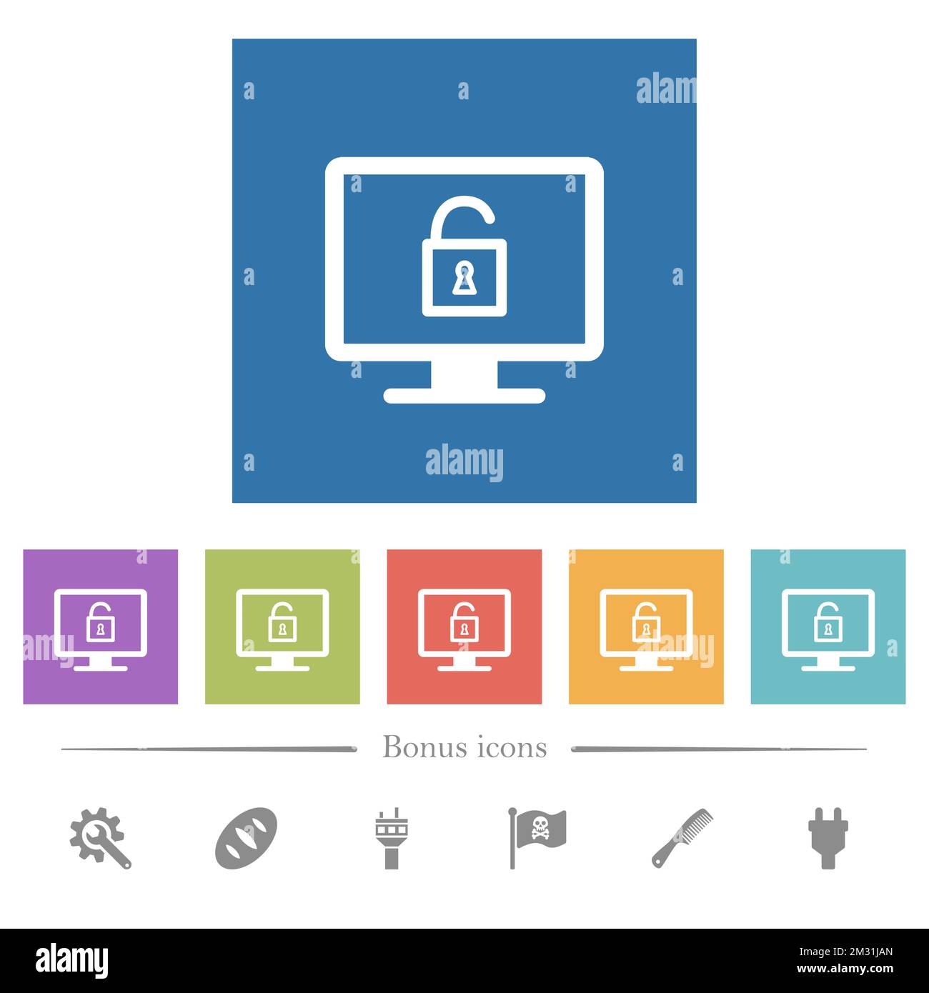 Unlock screen flat white icons in square backgrounds. 6 bonus icons ... Unlock screen flat white icons in square backgrounds. 6 bonus icons ...