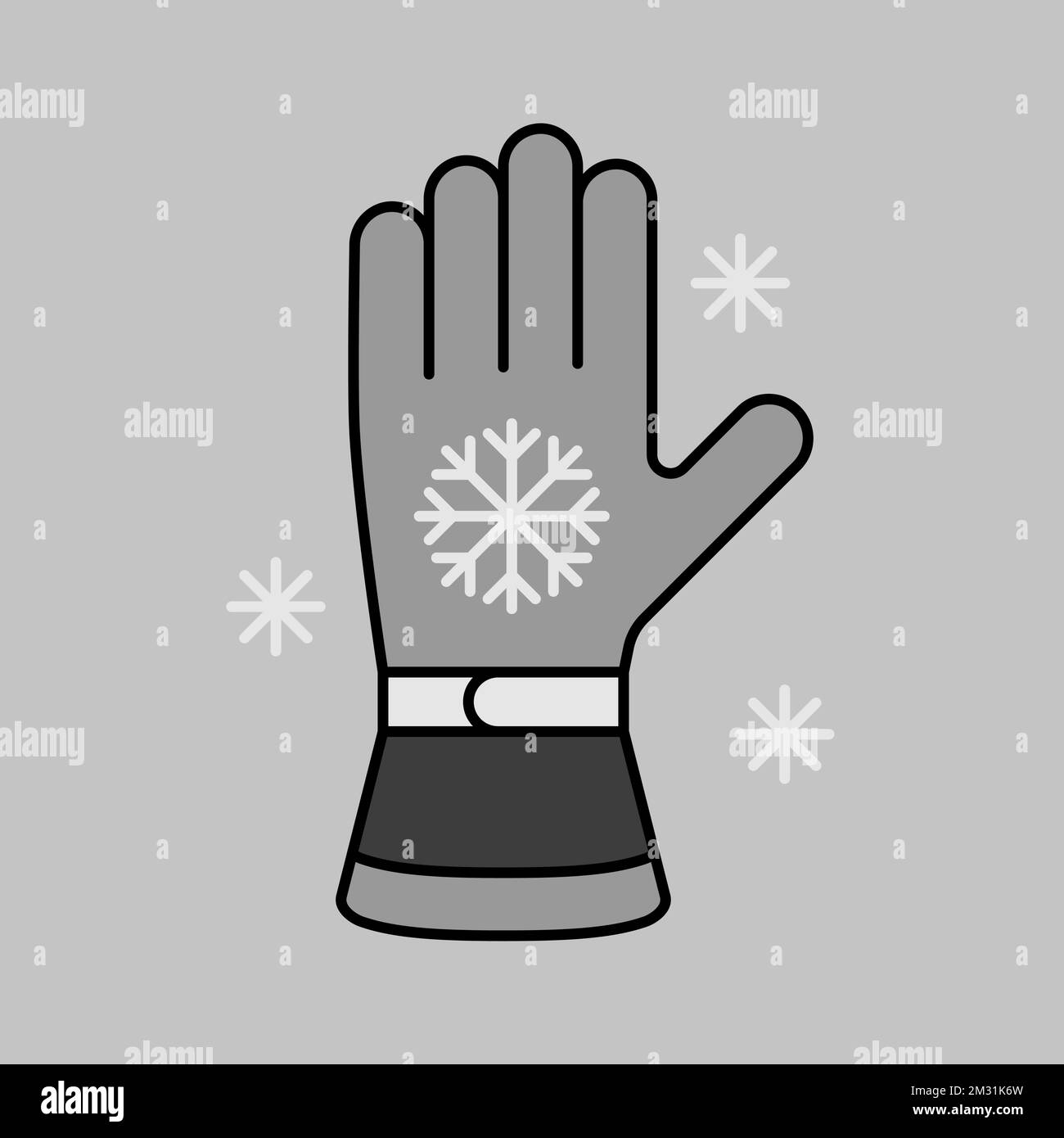 Winter ski gloves vector isolated grayscale icon. Winter sign. Graph ... Winter ski gloves vector isolated grayscale icon. Winter sign. Graph ...