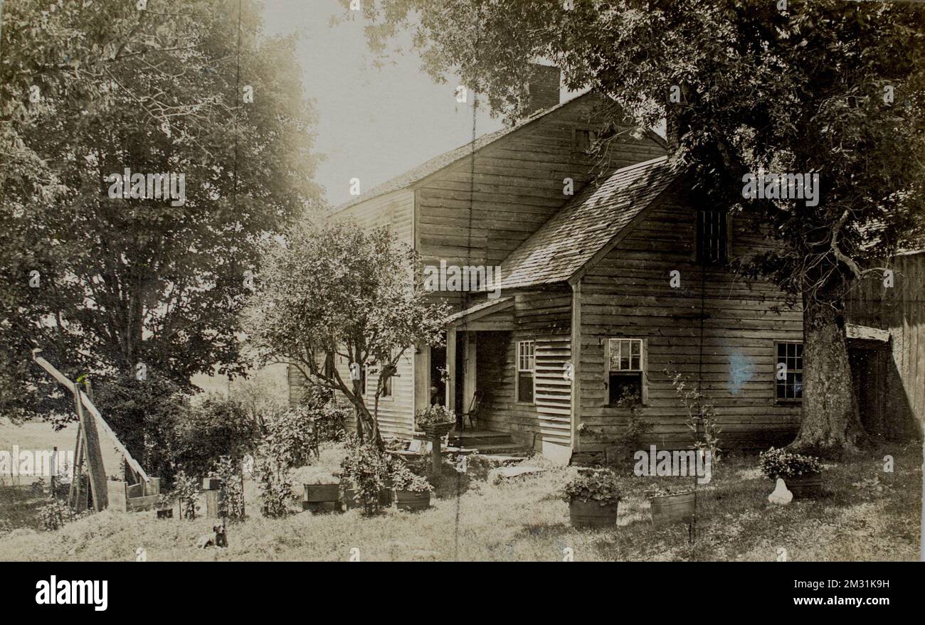 Frost, Arial place , Houses, Yards Stock Photo - Alamy