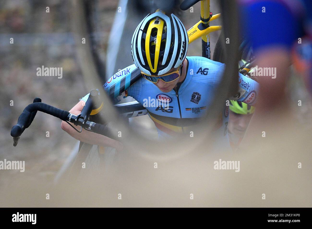 Belgian Andreas Goeman pictured in action during the U23 race of the ...
