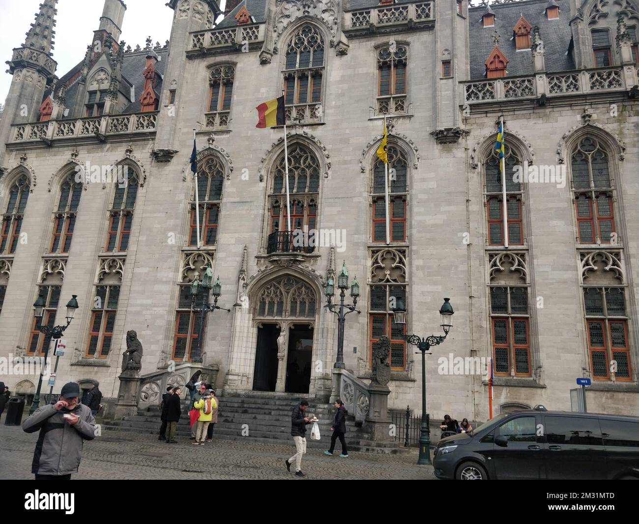 Illustration picture shows the renovated provincial court in Brugge ...