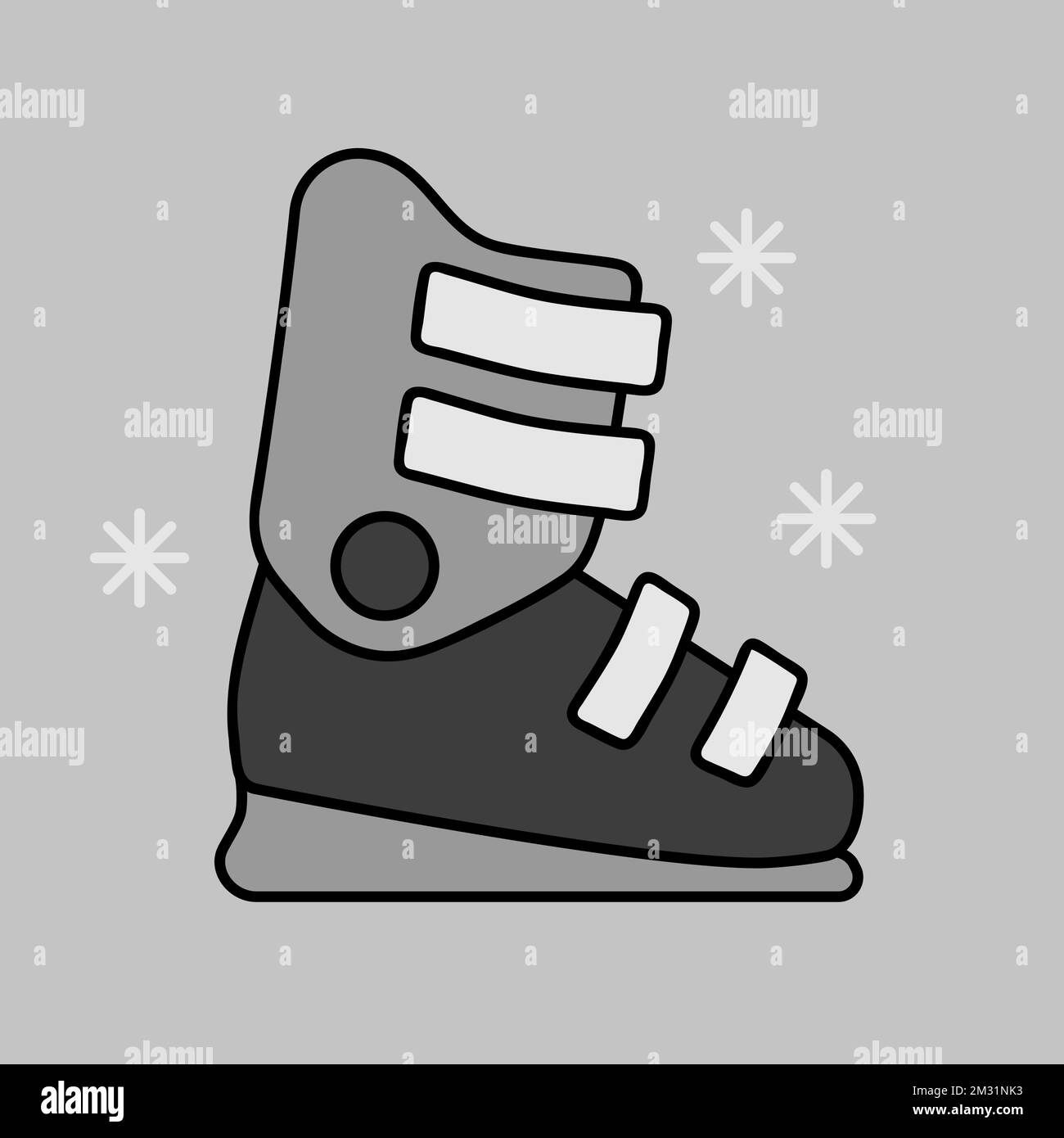 Ski boots vector isolated grayscale icon. Winter sign. Graph symbol for ... Ski boots vector isolated grayscale icon. Winter sign. Graph symbol for ...