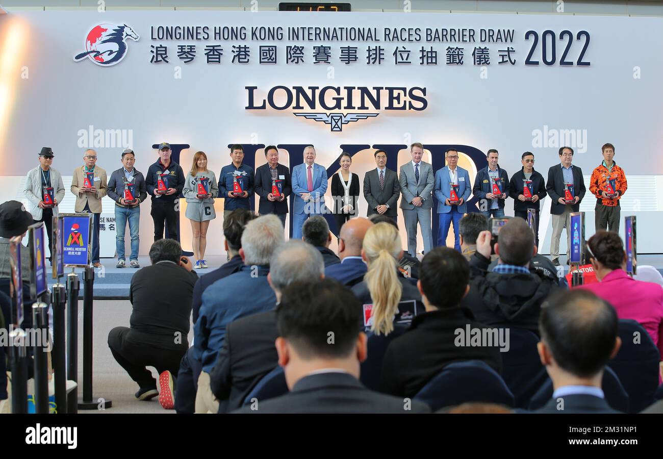 Hong Kong International Races Barrier Draw 2022 at Sha Tin Parade Ring ...