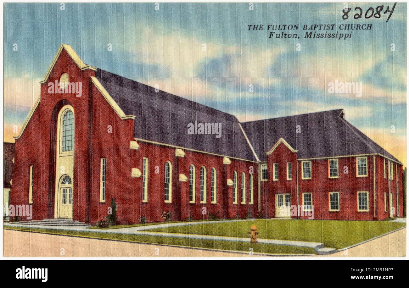 The Fulton Baptist Church, Fulton, Mississippi , Churches, Tichnor ...