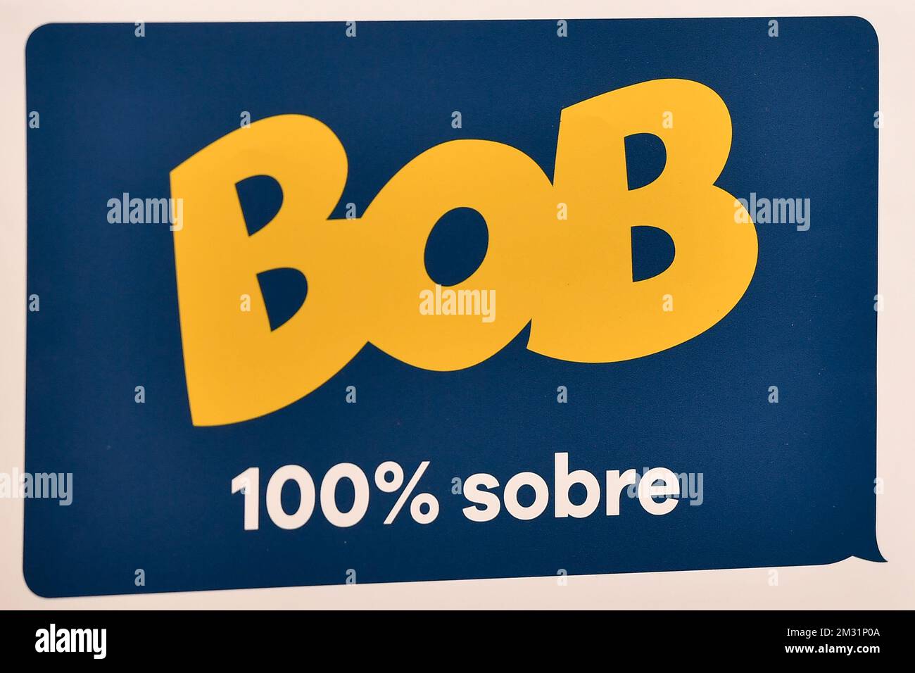 Illustration picture shows the BOB-logo and slogan in Dutch, during the ...