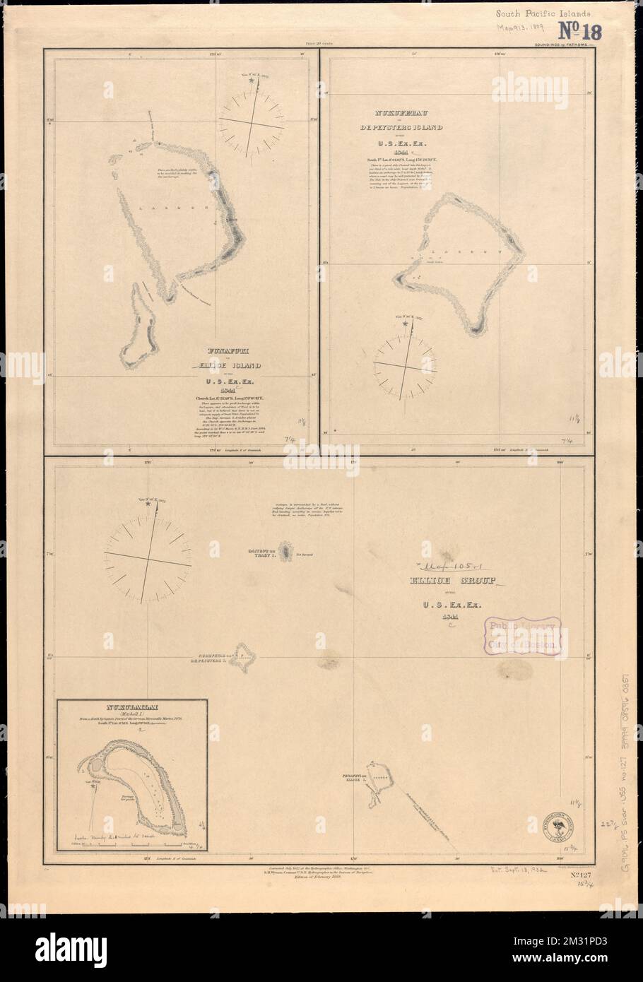 Funafuti or Ellice Island ; Nukufetau or De Peysters Island ; Ellice ...