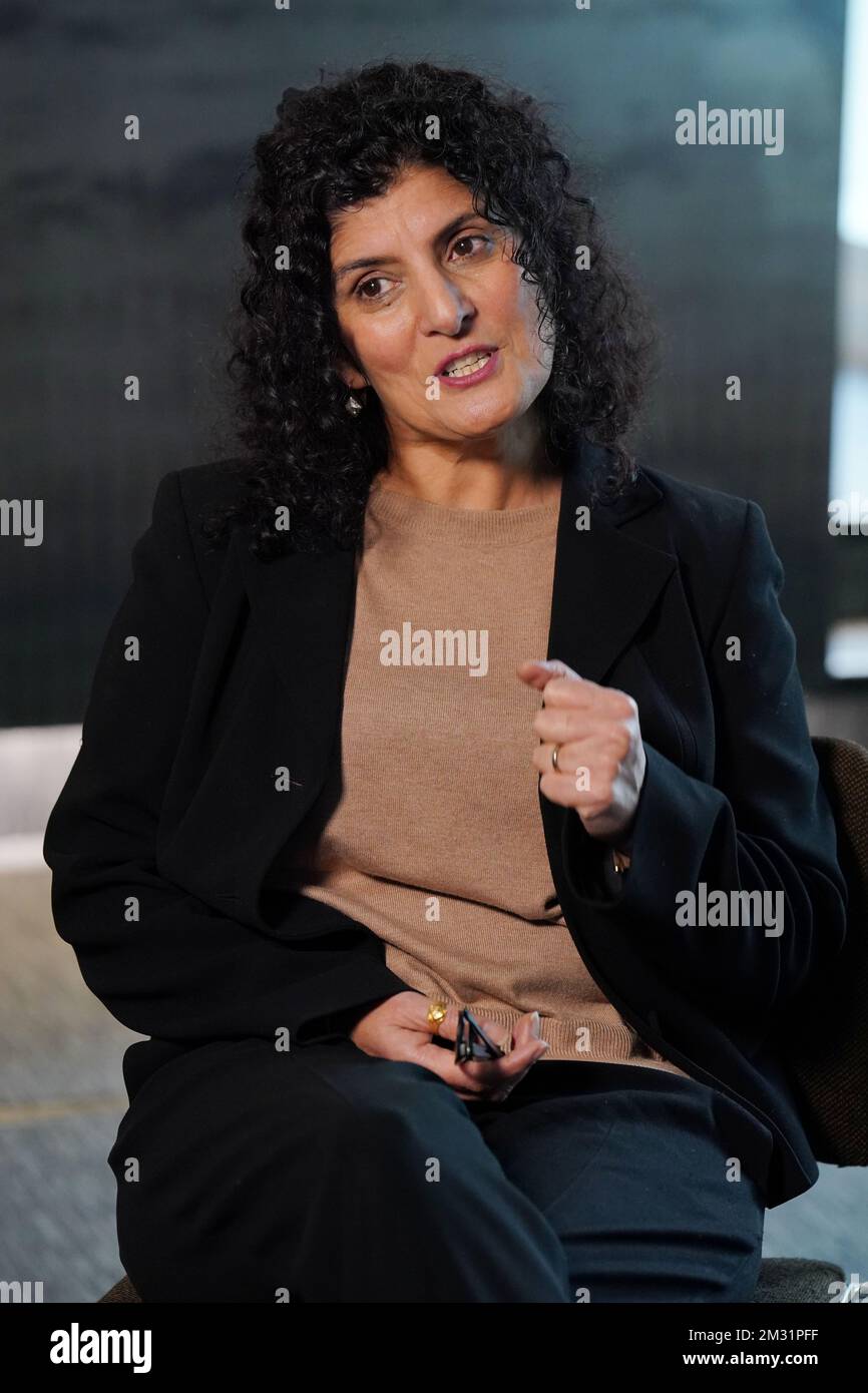 Farah Naz, Zara Aleena's aunt, speaks to the media. Jordan McSweeney ...