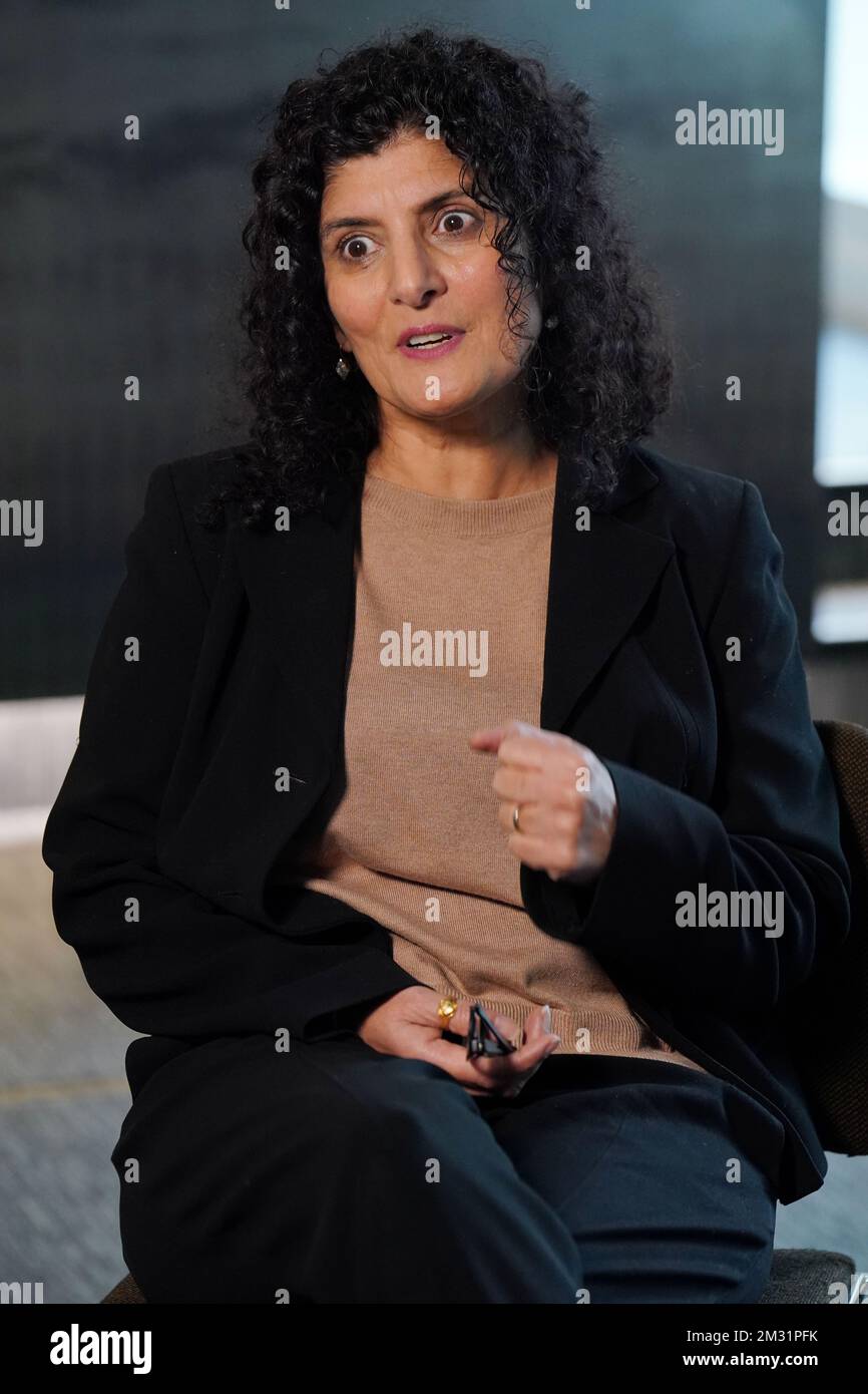 Farah Naz, Zara Aleena's aunt, speaks to the media. Jordan McSweeney ...