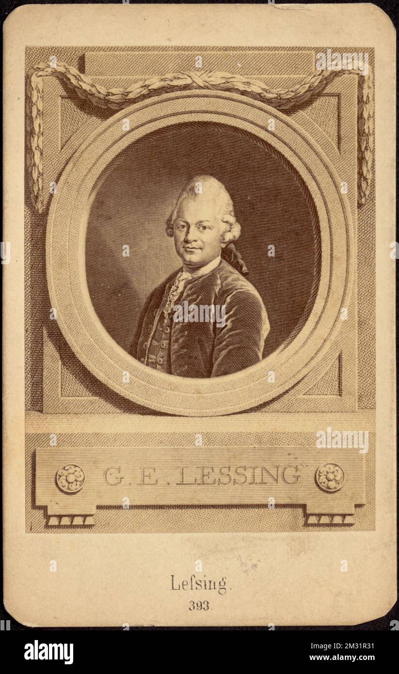G. E. Lessing , Authors, Lessing, Gotthold Ephraim, 1729-1781, Carte de ...