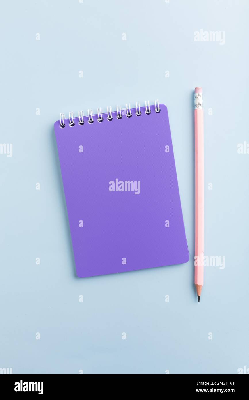 Purple notebook hi-res stock photography and images - Alamy