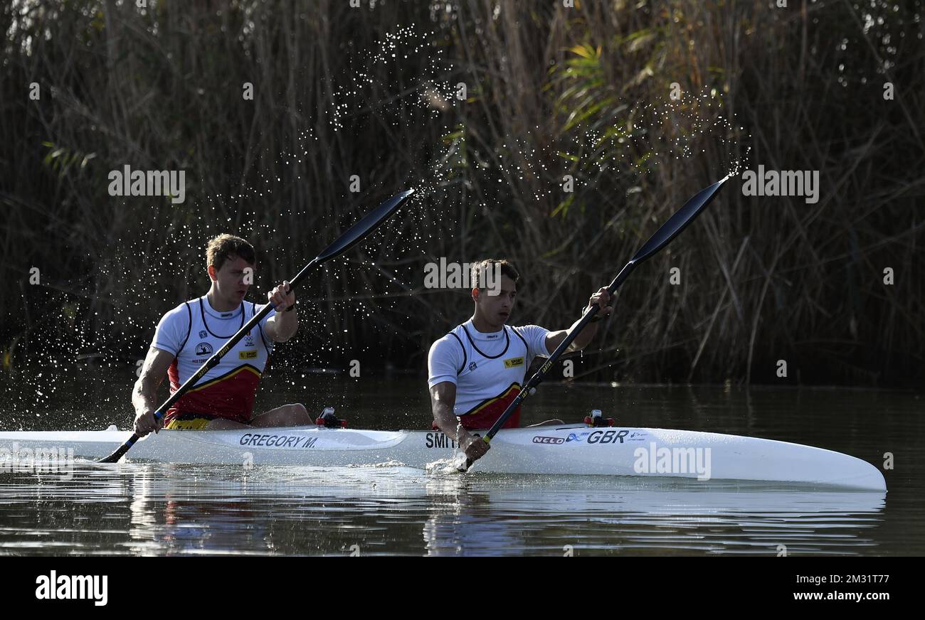 Belgian kayaker Artuur Peters and Belgian kayaker Bram Sikkens pictured ...