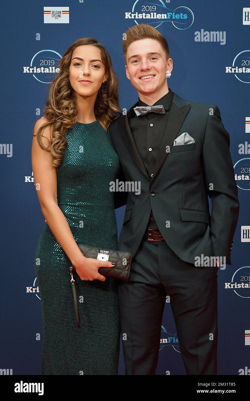 Remco Evenepoel and Oumaima Oumi Rayane pictured during the 28th ...