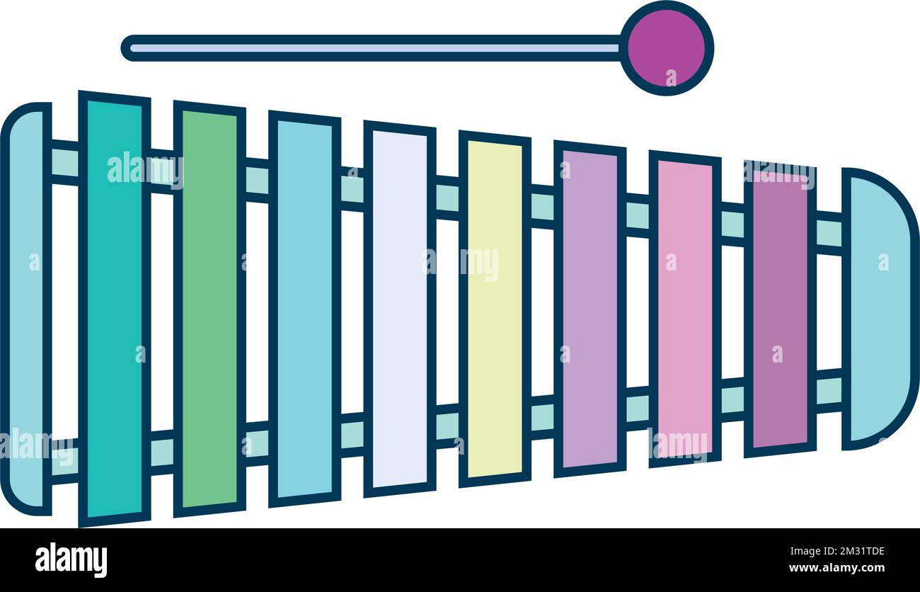 Xylophone cartoon icon hi-res stock photography and images - Alamy