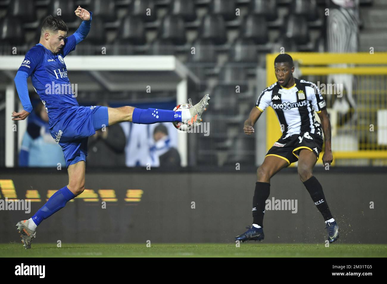 Gent's Mikael Lustig pictured in action during a soccer game between ...