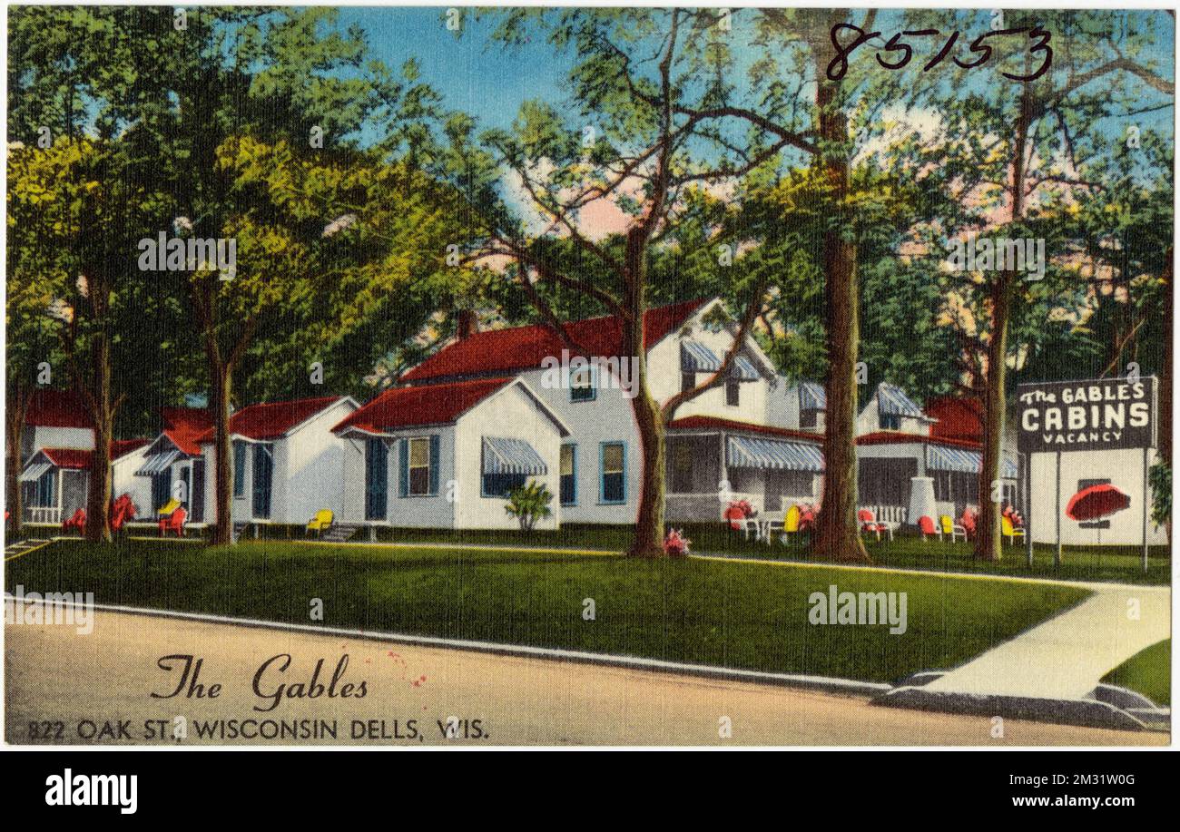The Gables, 822 Oak St., Wisconsin Dells, Wis. , Motels, Tichnor ...