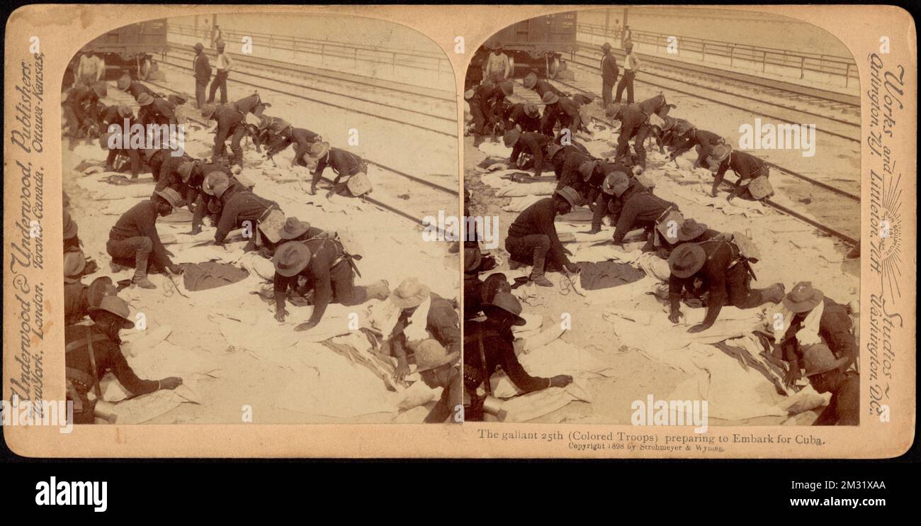 The gallant 25th (Colored troops) preparing to embark for Cuba ...