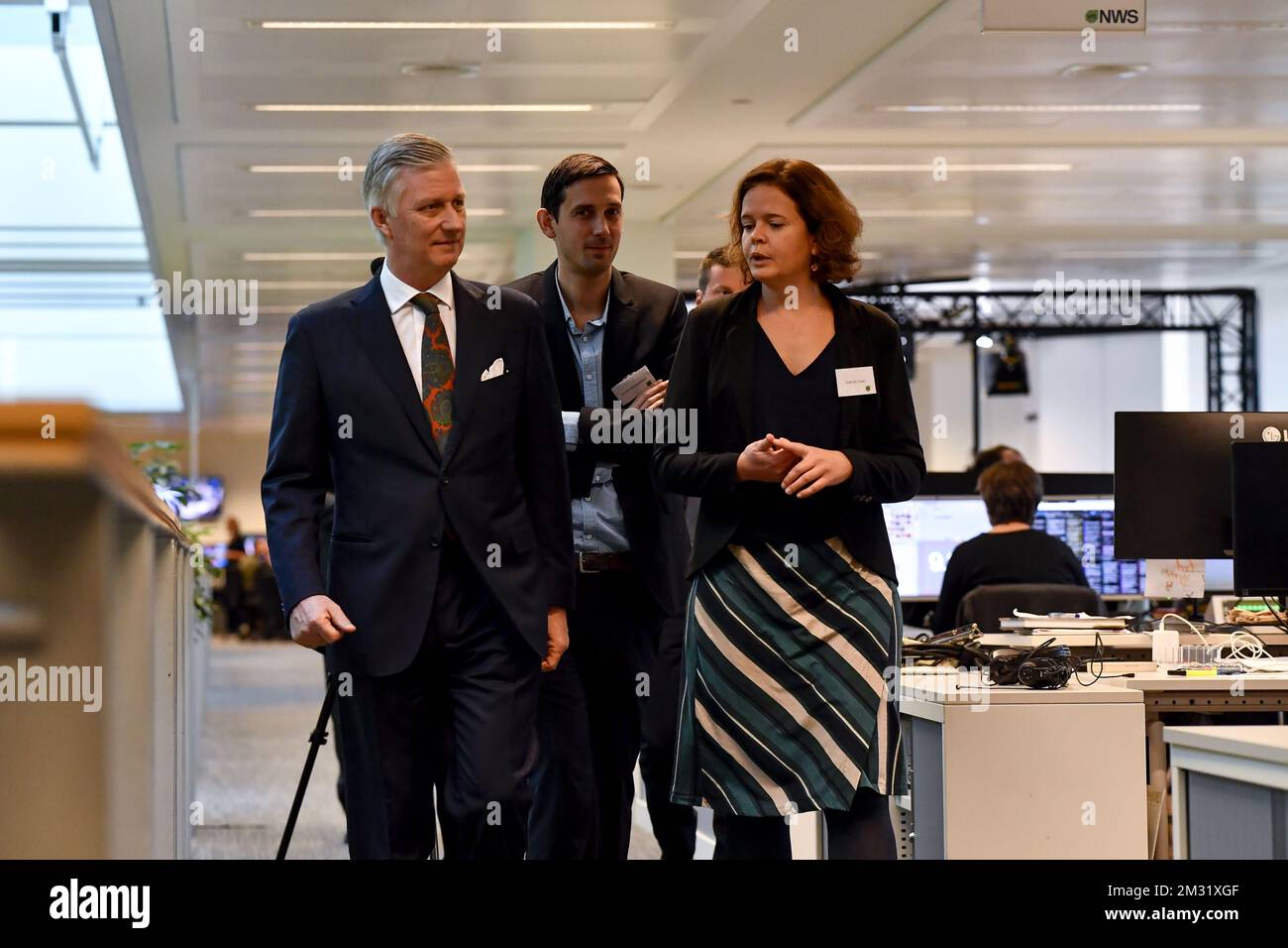 King Philippe - Filip of Belgium and Griet De Craen, editor in chief ...