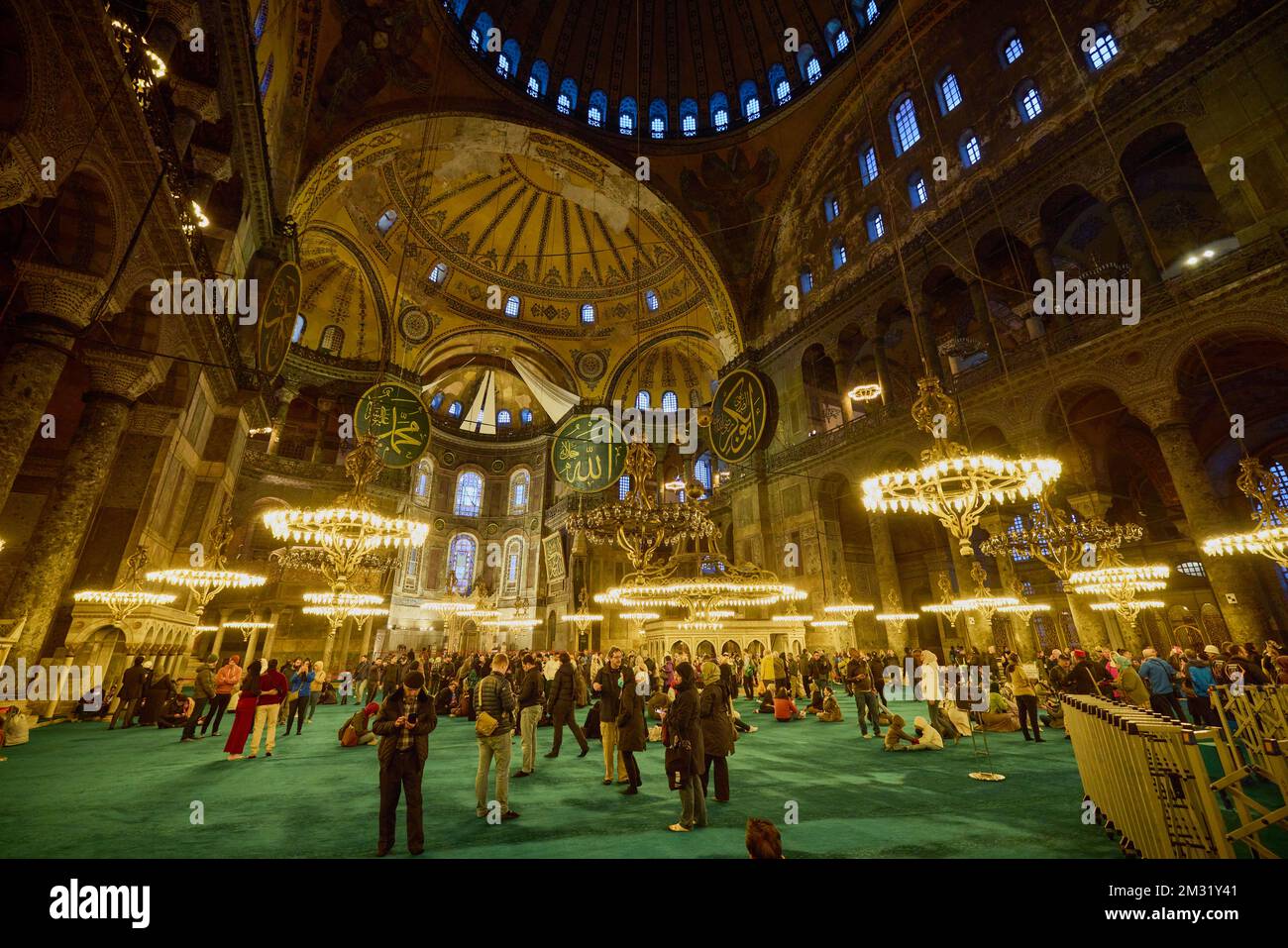 Istanbul, Turkey November 29-2022, images from the Hagia Sophia Mosque ...