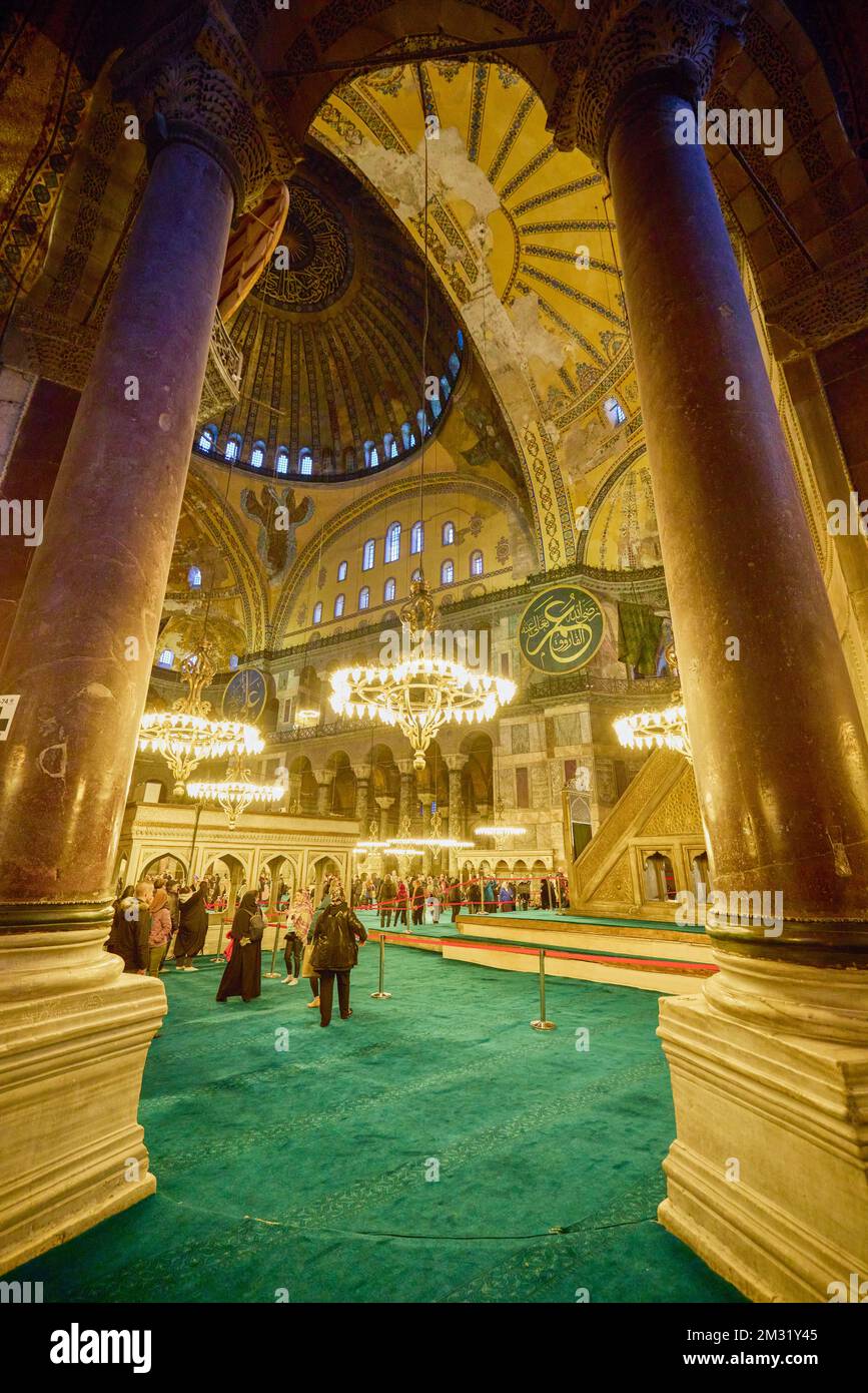 Istanbul, Turkey November 29-2022, images from the Hagia Sophia Mosque ...