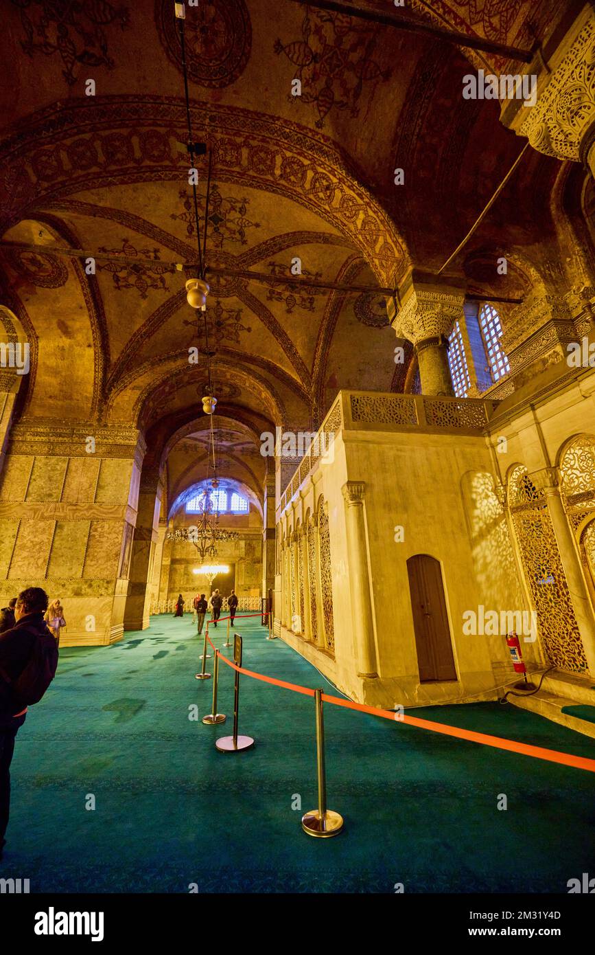 Istanbul, Turkey November 29-2022, images from the Hagia Sophia Mosque ...