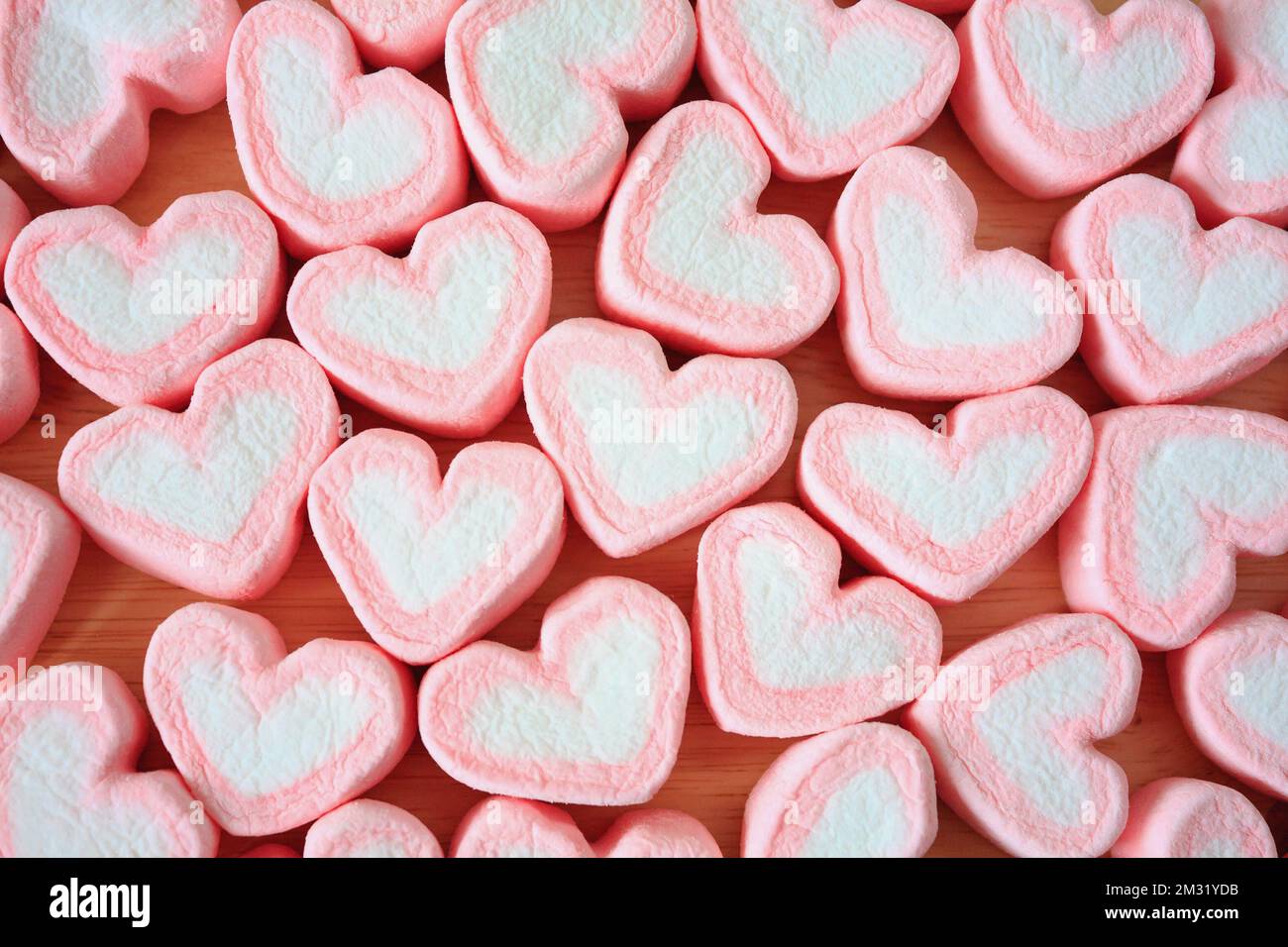 heart shape marshmallow for valentines background Stock Photo - Alamy