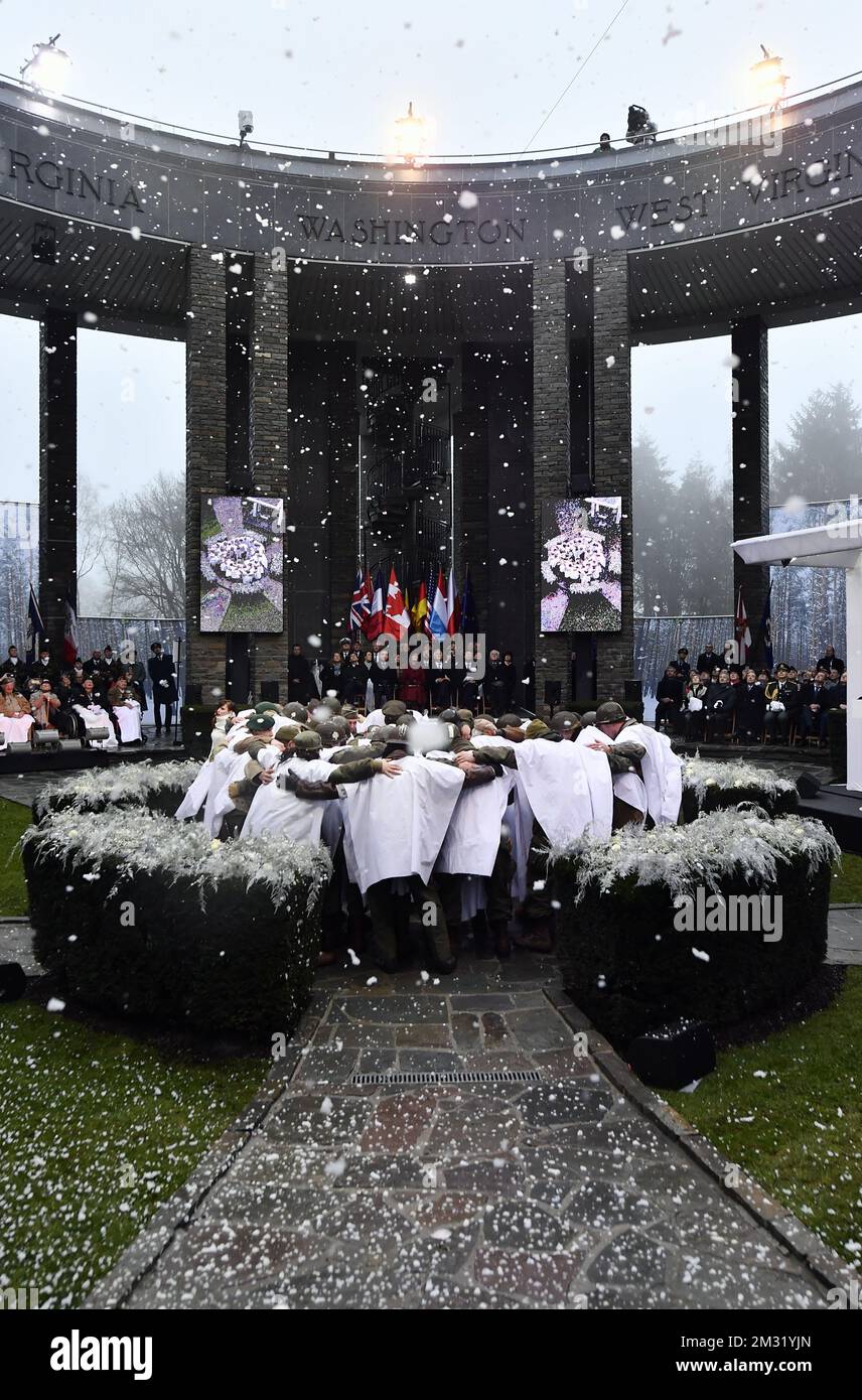 Illustration picture shows the commemoration of the 75th anniversary of ...