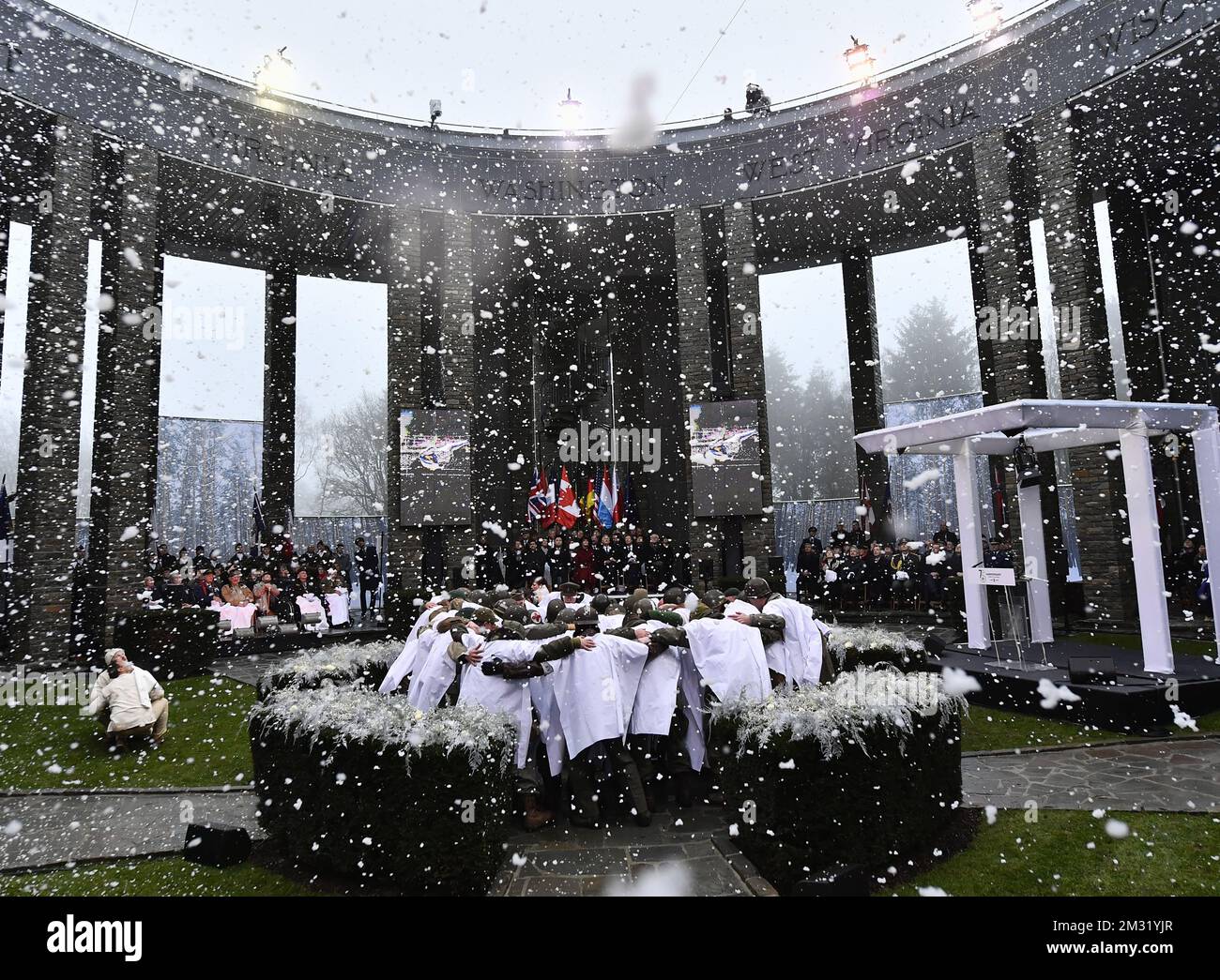 Illustration picture shows the commemoration of the 75th anniversary of ...