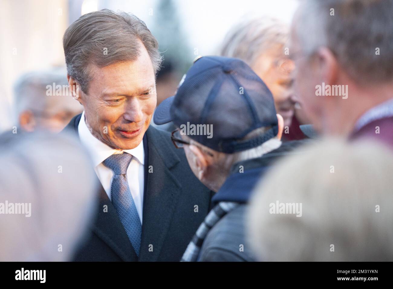 Grand Duke Henri of Luxembourg pictured at the commemoration of the ...