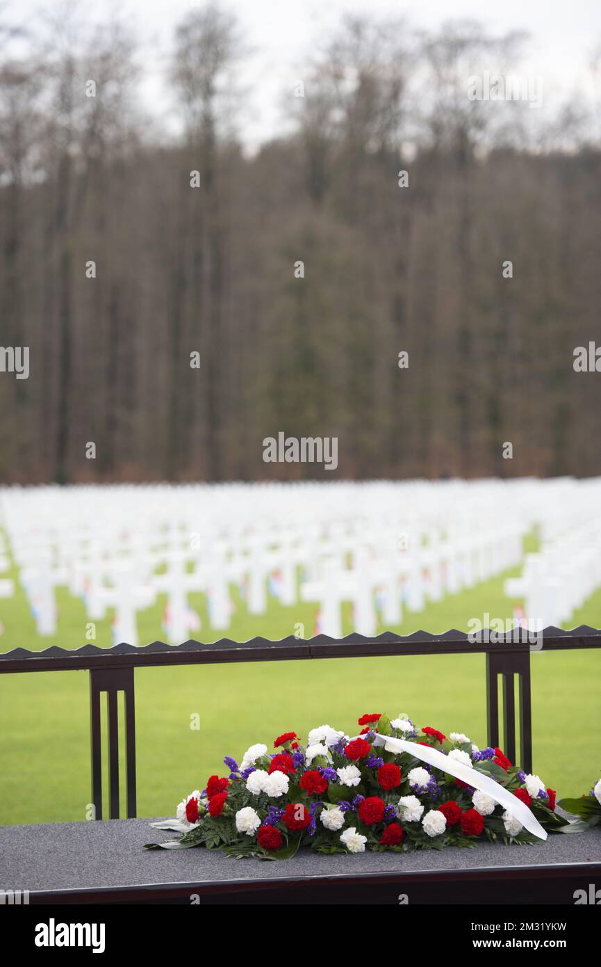 Illustration picture shows the US military cemetery during the ...