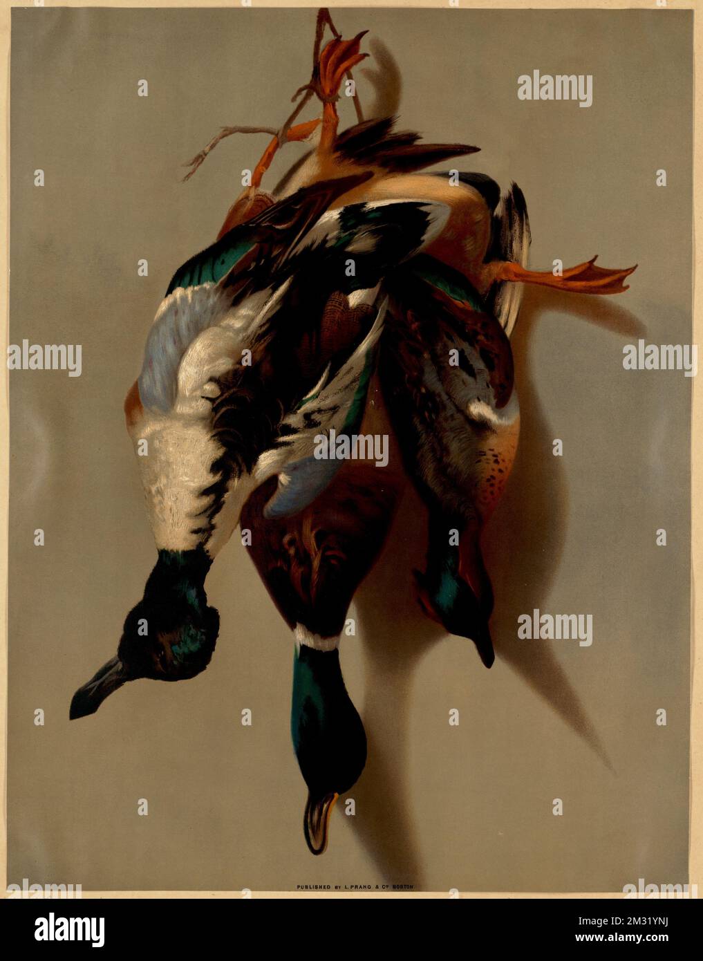 Game piece no. 2 , Ducks, Dead animals. Louis Prang & Company ...