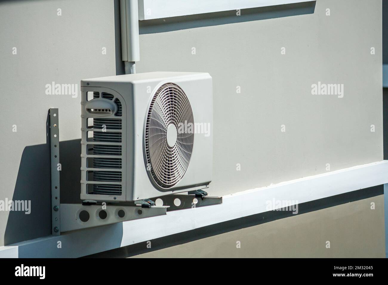 air condition outdoor unit compressor install outside the house Stock ...