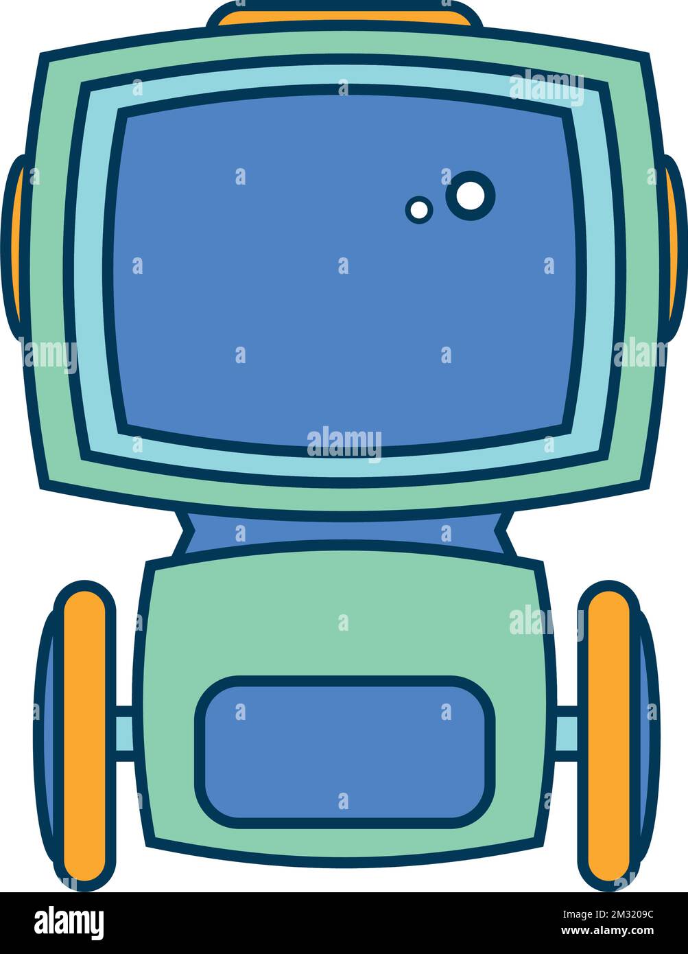 Isolated colored cute robot Cut Out Stock Images & Pictures - Alamy