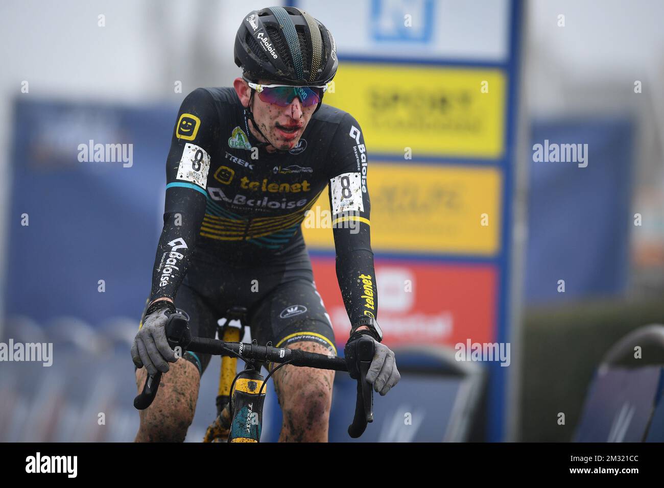 Belgian Yentl Bekaert crosses the finish line at the U23 race of the GP ...