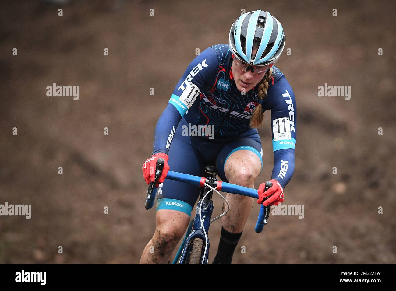 US Katie Compton pictured in action during the women elite race of the ...