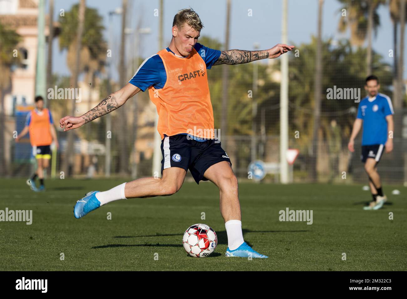 Eric Smith pictured in action during the winter training camp of ...