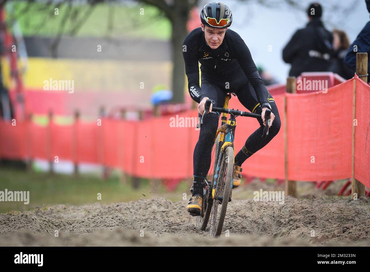 Belgian Andreas Goeman pictured in action during training session on ...