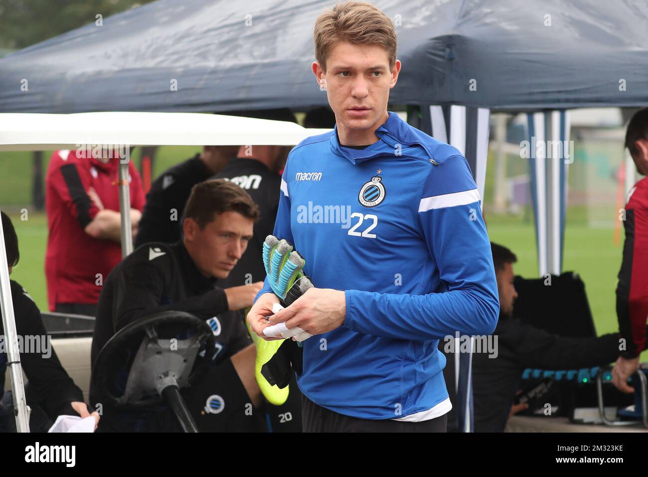 Club's goalkeeper Ethan Horvath pictured during the winter training ...