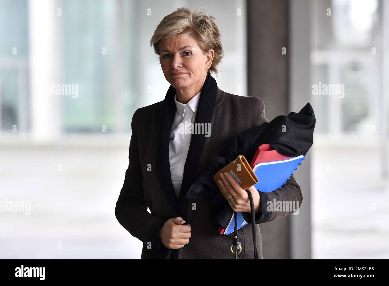 Lawyer Christine Mussche pictured during the jury composition of the ...