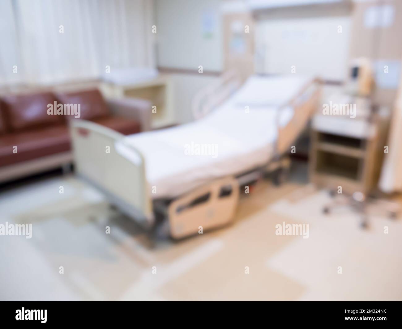 Abstract blurred hospital room interior for background Stock Photo - Alamy