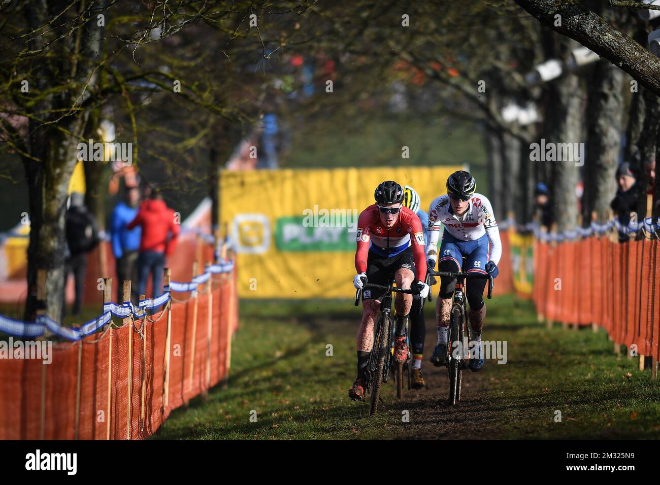Dutch Ryan Kamp and British Thomas Mein pictured in action during the ...