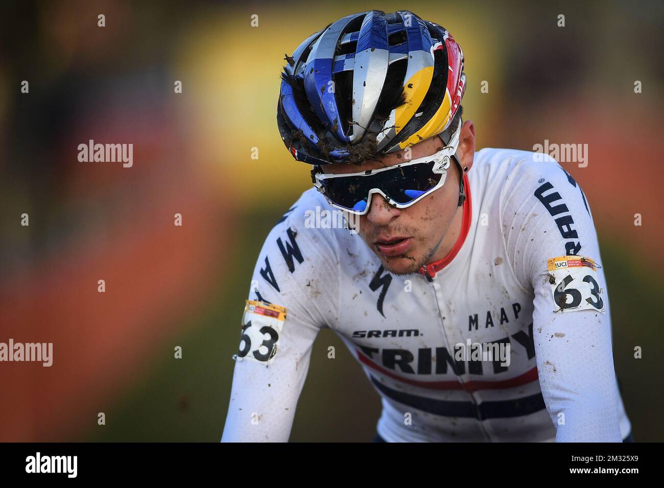 British Thomas Pidcock pictured in action during the men elite race of ...